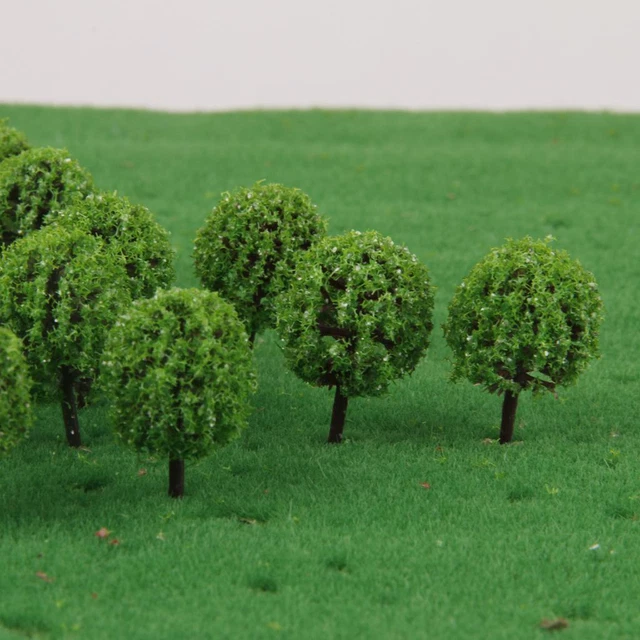 30PCS GREEN MODEL Ball Trees 1/100 Scale 35mm EUR 11,87 - PicClick FR