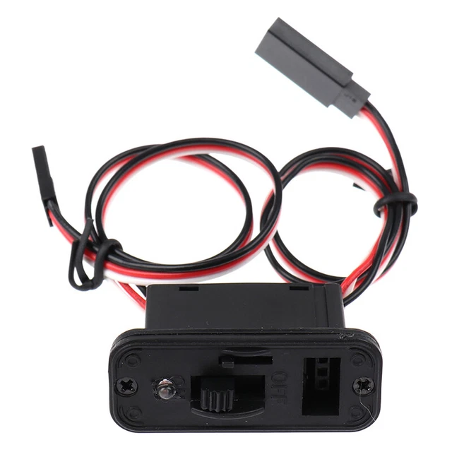 1PC RC SWITCH Connectors Heavy Duty RC Switch With LED JR RC On/Off ...