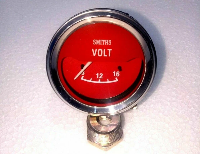 SMITHS REPLICA ELECTRICAL chrome bezel 52 mm Volt Gauge £36.17 ...