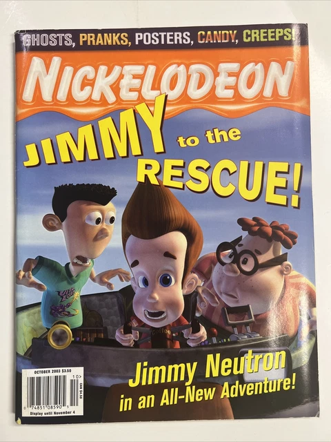 NICKELODEON NICK MAGAZINE October 2003 Jimmy Neutron Scooby Doo Fold ...