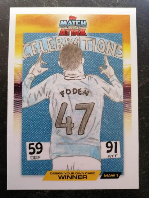 TOPPS MATCH ATTAX Champions League 2025/26 Phil Foden Design Your Own ...