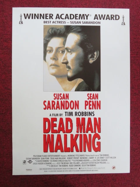 DEAD MAN WALKING Vhs Video Poster Susan Sarandon Sean Penn 1995 £14.99 ...