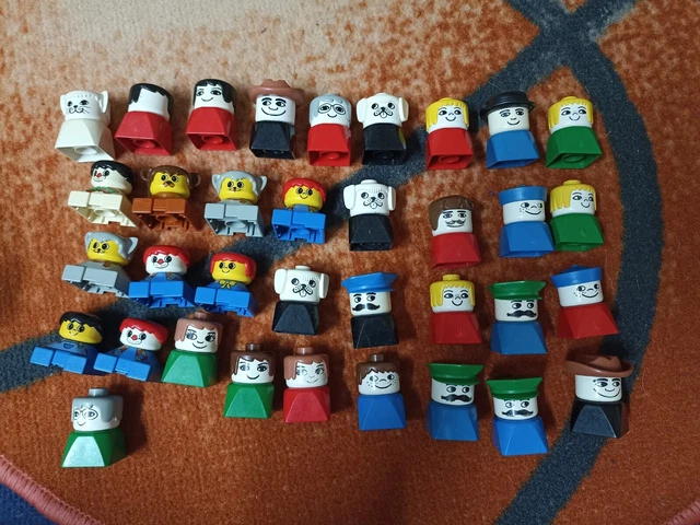 LEGO DUPLO FIGURES Classic Old Socket Figures 80s Vintage Bundle ...