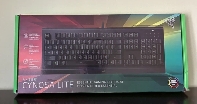 RAZER CYNOSA LITE Gaming Keyboard Backlite RGB Chroma LED Mechanical ...
