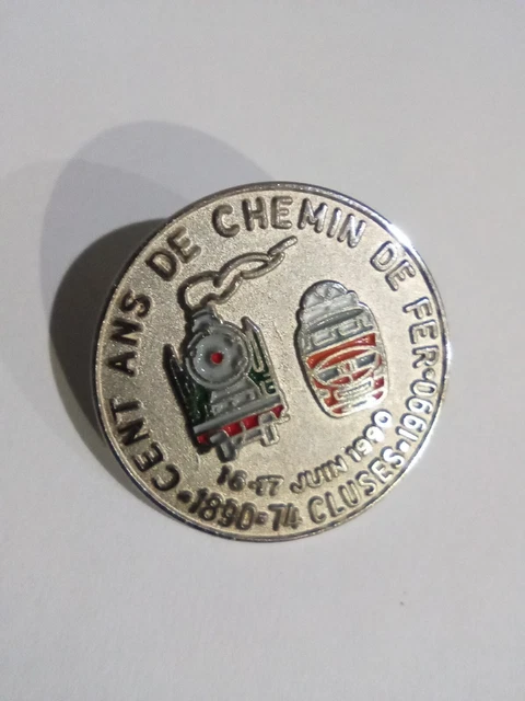 PIN'S LOCOMOTIVE , TGV , Centenaire Chemin De Fer Cluses EUR 4,50 - PicClick FR