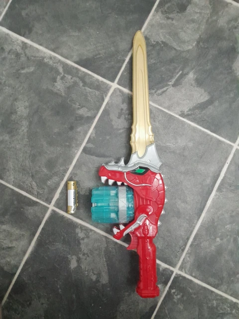 POWER RANGERS DINO Charge Drive Super Saber Sword & Charger Crystal ...