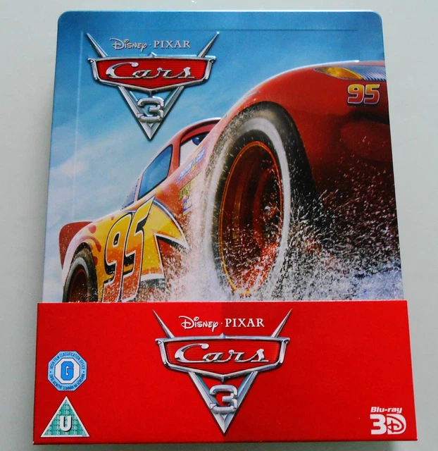 DISNEY/PIXAR ~ CARS 3 ~ Real 3D & 2D Blu -ray Steelbook ~ Like New EUR ...