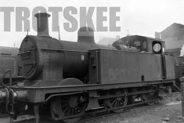 LARGER NEGATIVE BR British Railways Steam Loco 47501 Class 3F-F 1964 ...