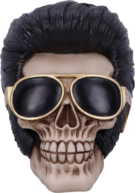 NEMESIS NOW FIGURINE Uh Huh The King Elvis Skull-Figura Decorativa ...