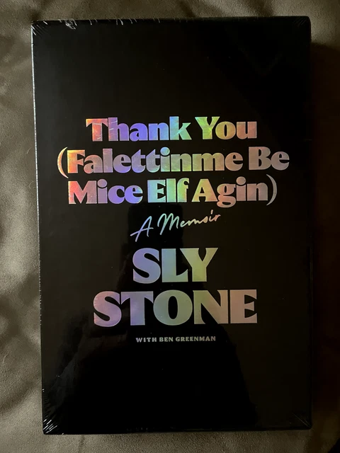 THANK YOU (FALETTINME Be Mice Elf Agin) Signé Sly Stone édition limitée ...