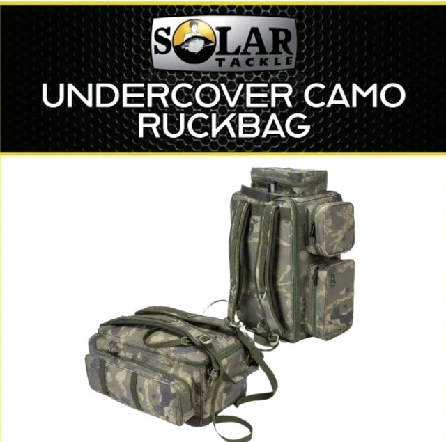 SOLAR TACKLE UNDERCOVER CAMO RUCKBAG CARP FISHING LUGGAGE Ruckall ...
