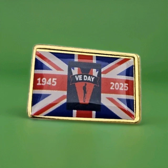 VE DAY 80TH Anniversary Pin Badge (1945- 2025) £2.80 - PicClick UK