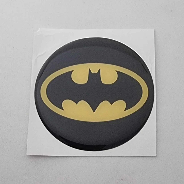 BATMAN 3D GEL Domed Sticker Car Decal 50mm indoor Outdoor Wheel Hub £3. ...