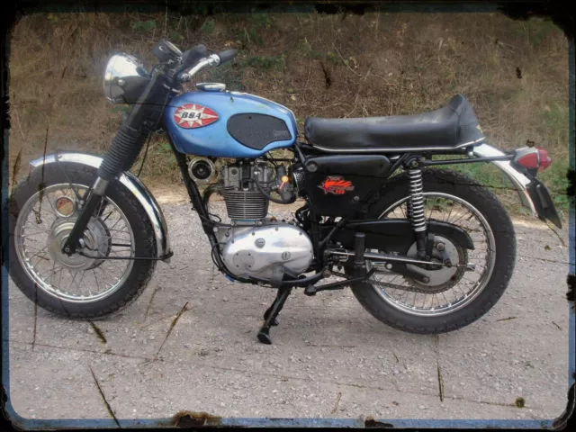 BSA GTP MOTORBIKE Sign Metal Retro Aged Aluminium Bike EUR 29,12 ...