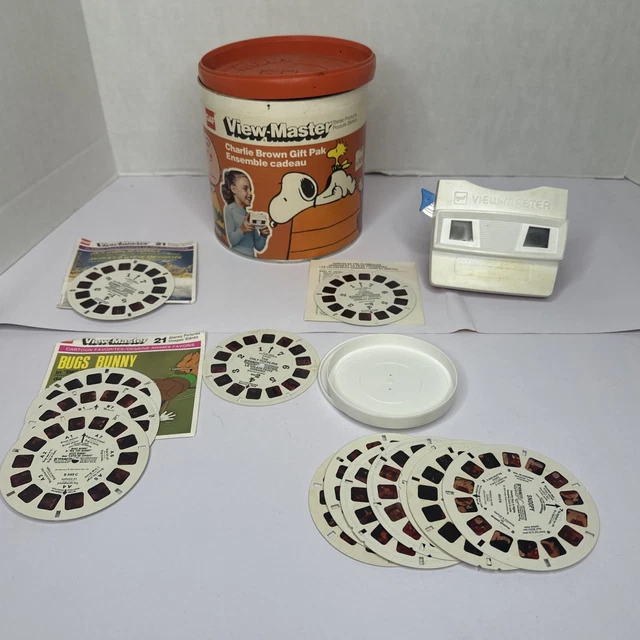 VIEW MASTER GIFT Pack Set 7 Snoopy/Charlie Brown Reels Plus Extras $54. ...