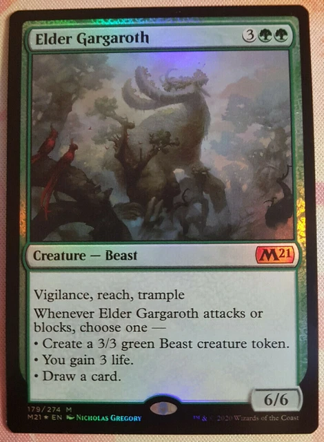 MTG ELDER GARGAROTH FOIL ENGLISH ancetre gargaroth m21 magic 2021 3 ...