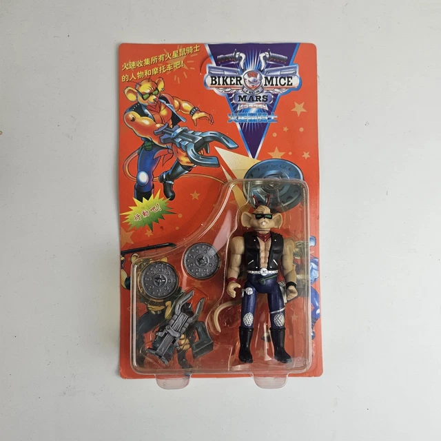 BIKER MICE FROM Mars Throttle Action Figure 2003 Chinese Packaging £29. ...