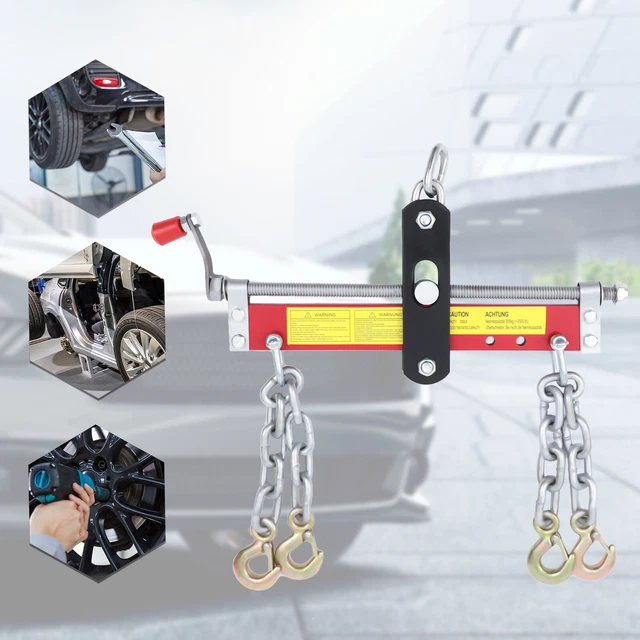 900KG 2000LB ENGINE Lifting Hoist Leveller Chain Load Garage Loading ...