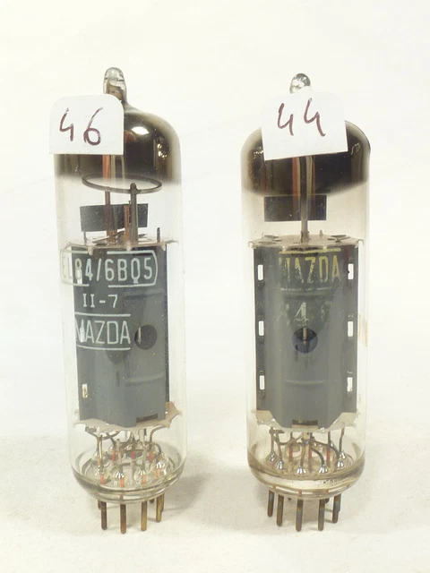 ONE PAIR EL84 6BQ5 Philips made code bq, for audio amplifier close ...