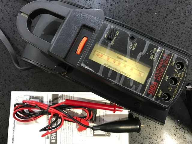 ROTARY SCALE AC Analog Analogue Clamp Meter Model 2805 Fuse Protected ...