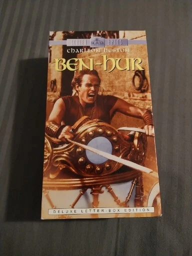 BEN-HUR VINTAGE (VHS, 1959) 2-Tape Set, Charlton Heston, Deluxe Letter ...