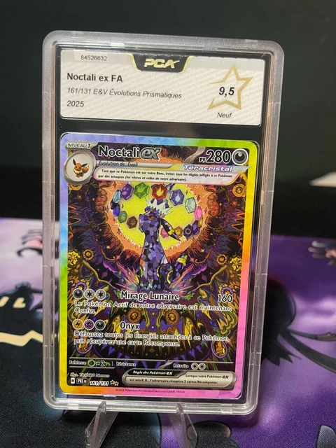 CARTE POKÉMON NOCTALI Ex Fa ALT EV8.5 Évolution Prismatique FR PCA 9.5 ...