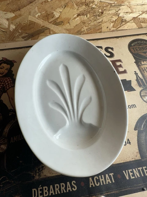 🇫🇷 RARE GRAND PLAT 19ème SERVICE A GIGOT VIANDE GIBIER PORCELAINE ...