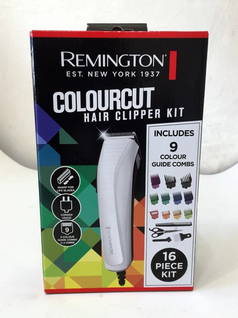 REMINGTON COLOURCUT HAIR Clipper 16-piece kit; new in box; $27.00 ...