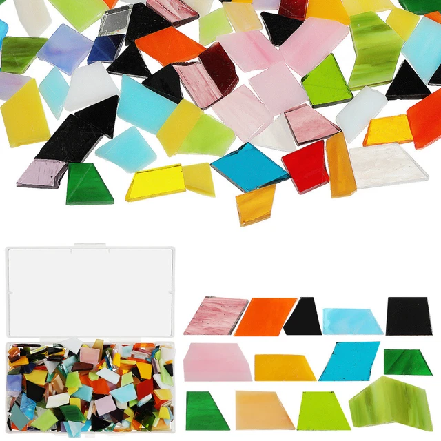 1 BOX MOSAIC Tiles For Crafts Glass Mosaic Tiles Crush Glass Pieces ...