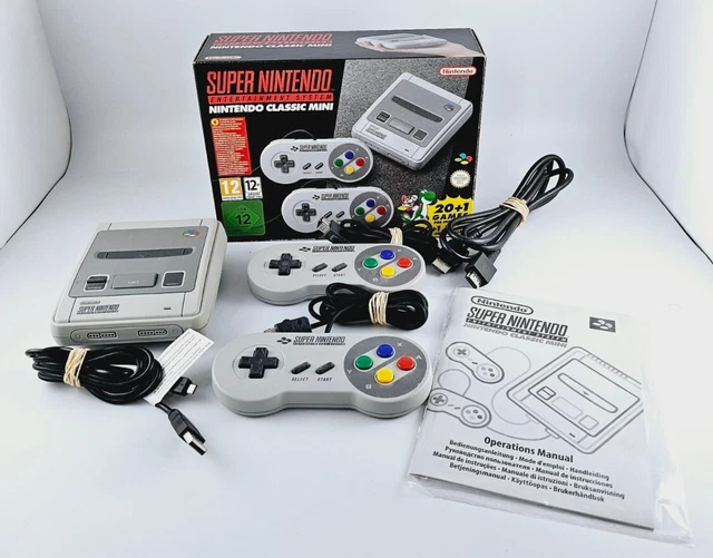MINI CONSOLE CLASSICA Super Nintendo SNES *in scatola* testata ...