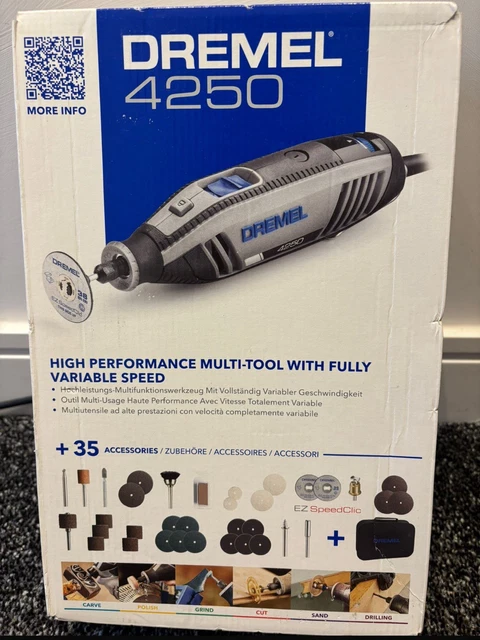 DREMEL 4250 HIGH Performance Multi-Tool 240V 175W with 35 Accessories £ ...