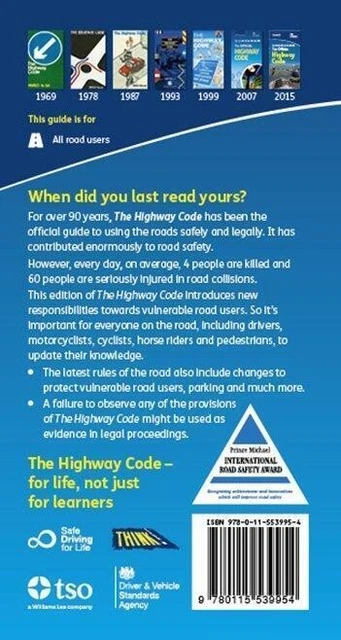 HIGHWAY CODE BOOK édition officielle valable 2024 EUR 7,30 - PicClick FR