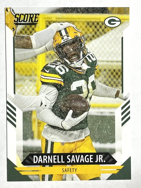 CARTE DE FOOTBALL DARNELL SAVAGE Jr Green Bay Packers 2021 Panini score ...