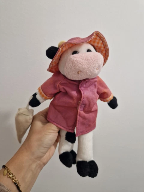 KEEL TOYS SOFT plush Cow Stuffed Animal Pink hat & Coat £3.50 - PicClick UK