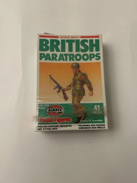 AIRFIX WW2 BRITISH Paratroop 41 Pieces Making 33 Assemblies 9 01723 HO ...