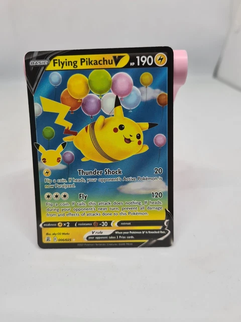 FLYING PIKACHU V 006/025 25th Celebrations Pokemon Trading Card Game NM ...