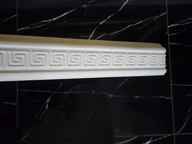 1 X BAR White Stucco Molding Greek Stucco Gips Greek Greece Rosette £25 ...