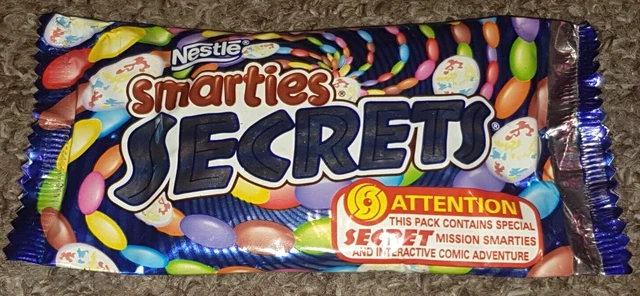 1998 SMARTIES SECRETS packet with Mission Smarties - unopened £20.00 ...