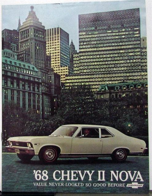 1968 CHEVROLET CHEVY II Nova & SS Color Sales Brochure Original £13.83 ...