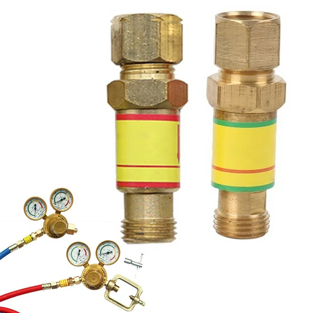 FLASHBACK PREVENTER OXYGEN/ACETYLENE Meter Tempering Device Stopper ...