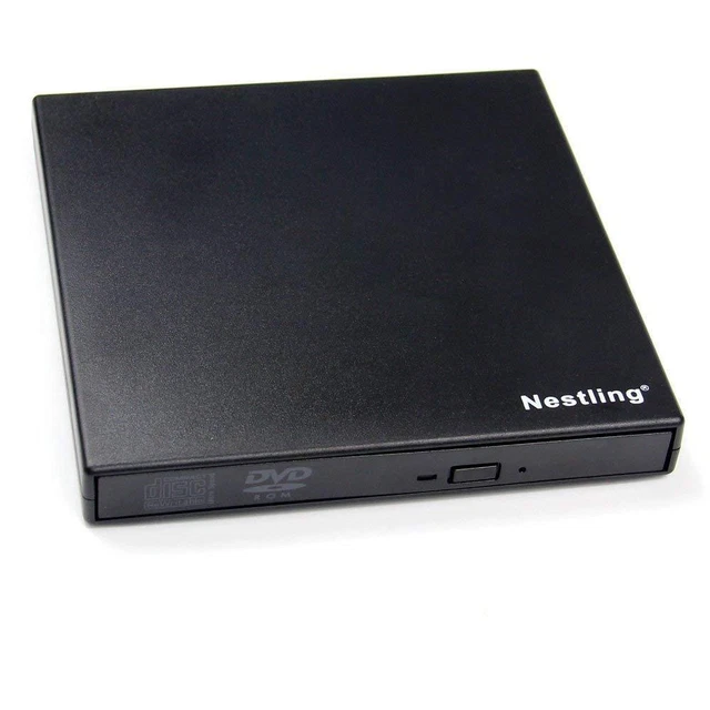 NESTLING®EXTERNAL USB 2.0 Ultra Slim DVD Drive CD Burner Drive External ...