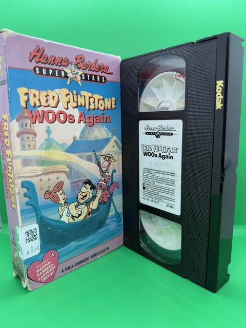 FRED FLINTSTONE WOOS Again VHS Video, Hanna-Barbera Cartoon Kids ...