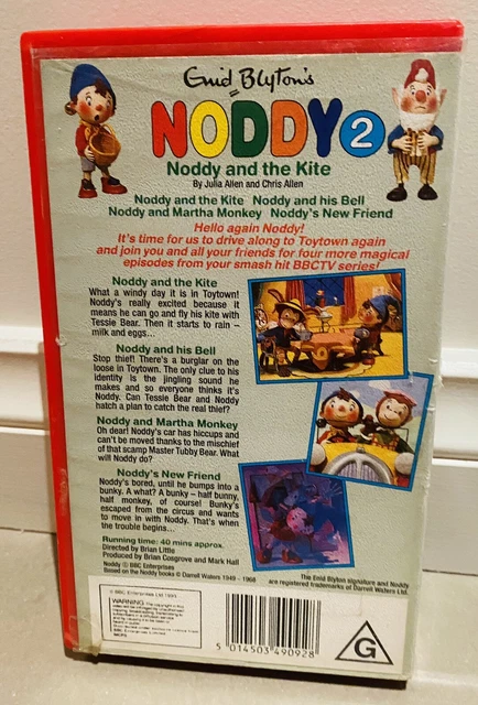 NODDY - NODDY AND THE KITE 2 - Enid Blyton - VHS PAL Rare 1993 BBC $12. ...