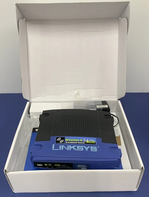 CISCO LINKSYS WIRELESS G BROADBAND ROUTER MODEL WRT54G v5 4-PORT SWITCH ...