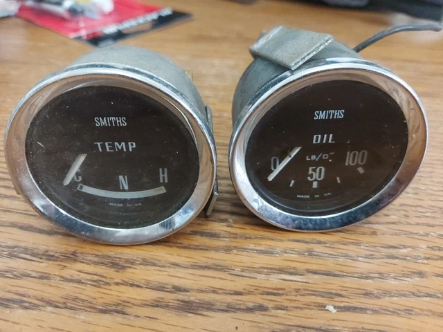 CLASSIC MINI MK1 Smiths oil pressure and coolant Temperature gauges £50 ...