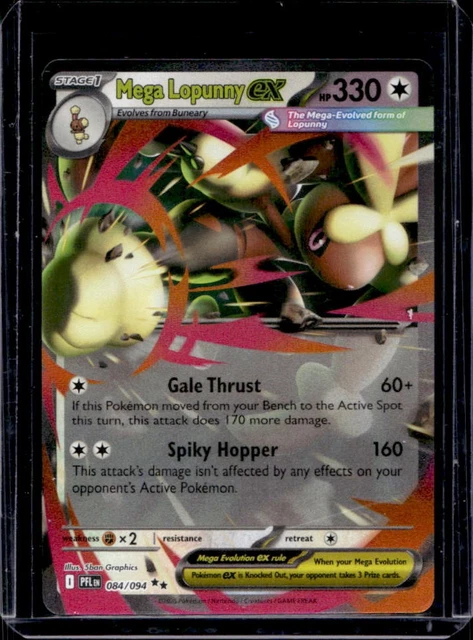 2025 POKEMON PHANTASMAL Flames Mega Lopunny ex Double Rare #084/094 £0. ...