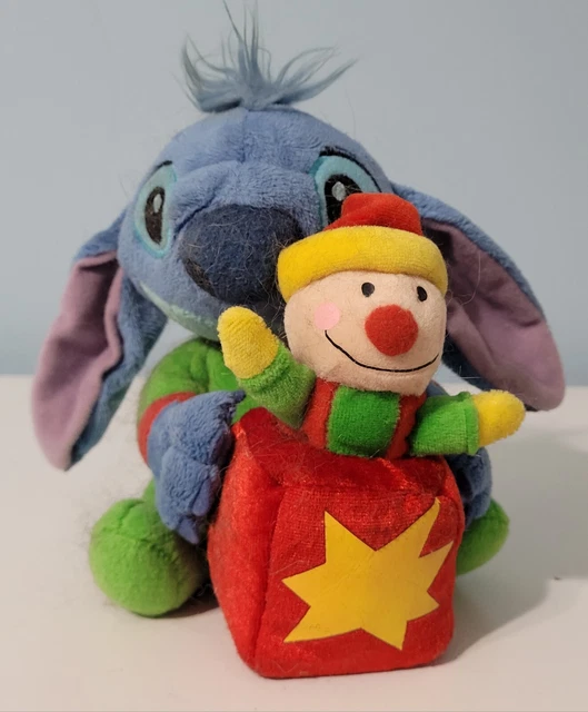 DISNEY STORE 6& Lilo and Stitch Holding Jack In The Box Toy Plush ...