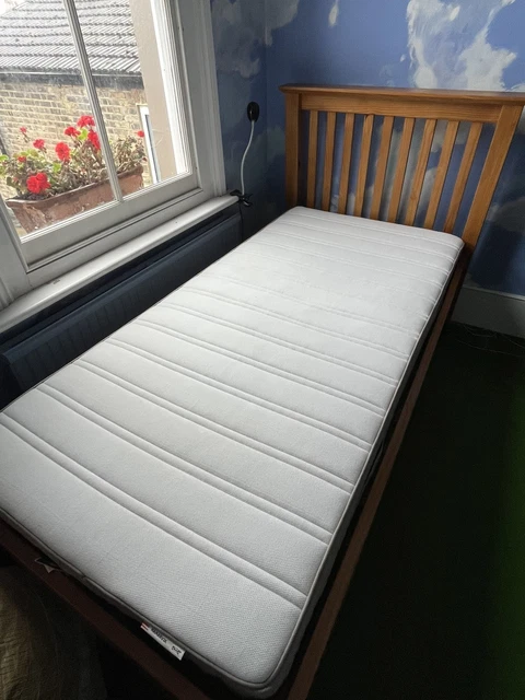 SOLID PINE WOOD Single Bed Frame and mattress £1.13 - PicClick UK