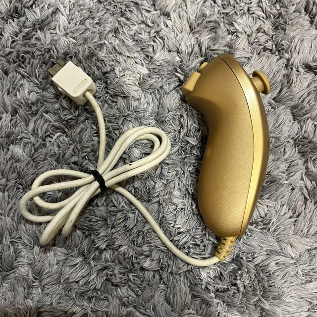 CLUB NINTENDO WII Golden Nunchuk Nunchuck Gold Controller Cube Japan ...