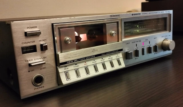 *ULTRA RARE* SANYO RD-XM1 Stereo Micro Cassette Recorder Deck *WORKS ...